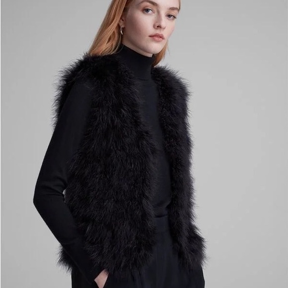 Club Monaco | Jackets & Coats | Club Monaco Marabou Feather Vest | Poshmark